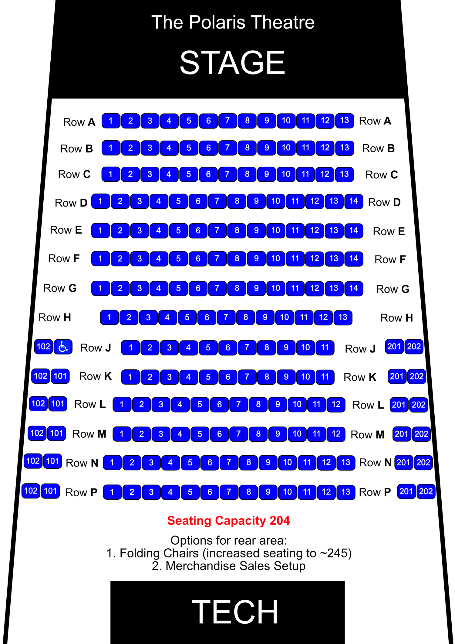 Seating Charts — The Polaris Theatre