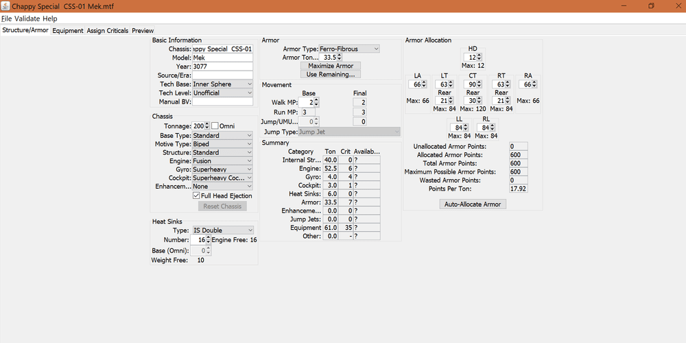 Megamek — Helm Memory Core