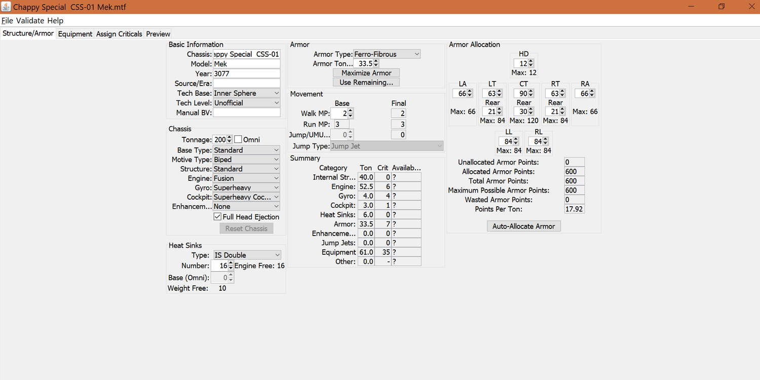 Megamek — Helm Memory Core
