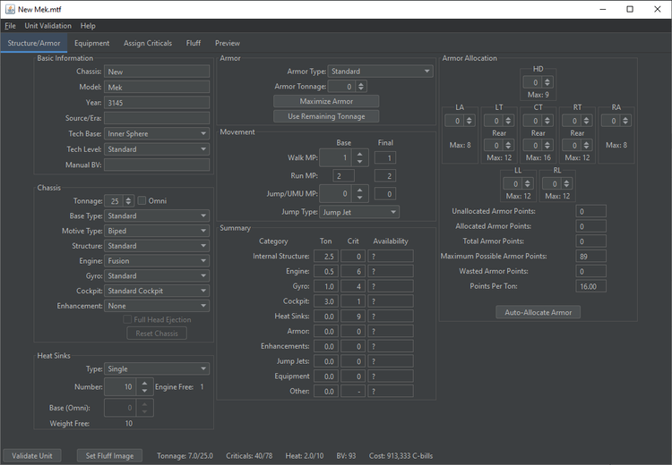 Megamek — Helm Memory Core