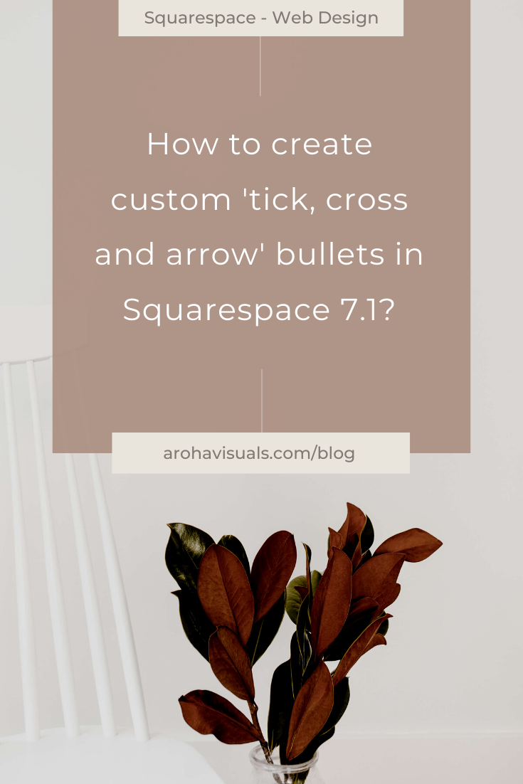 Create custom graphics, image & icon bullets in Squarespace 7.1