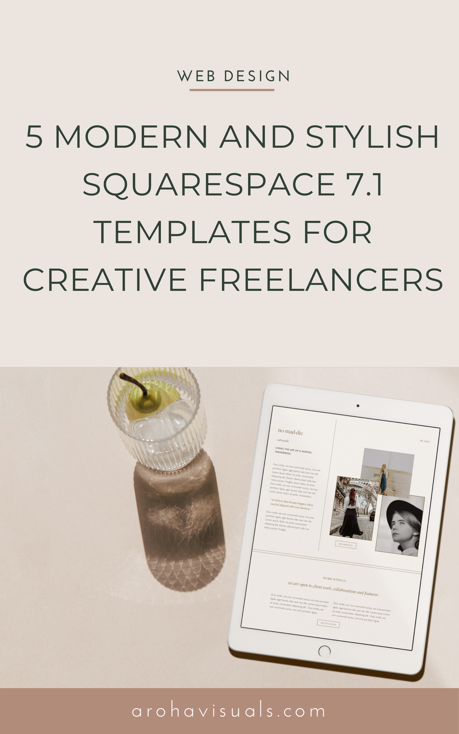 5 Modern and Stylish Squarespace 7.1 Templates for Creatives