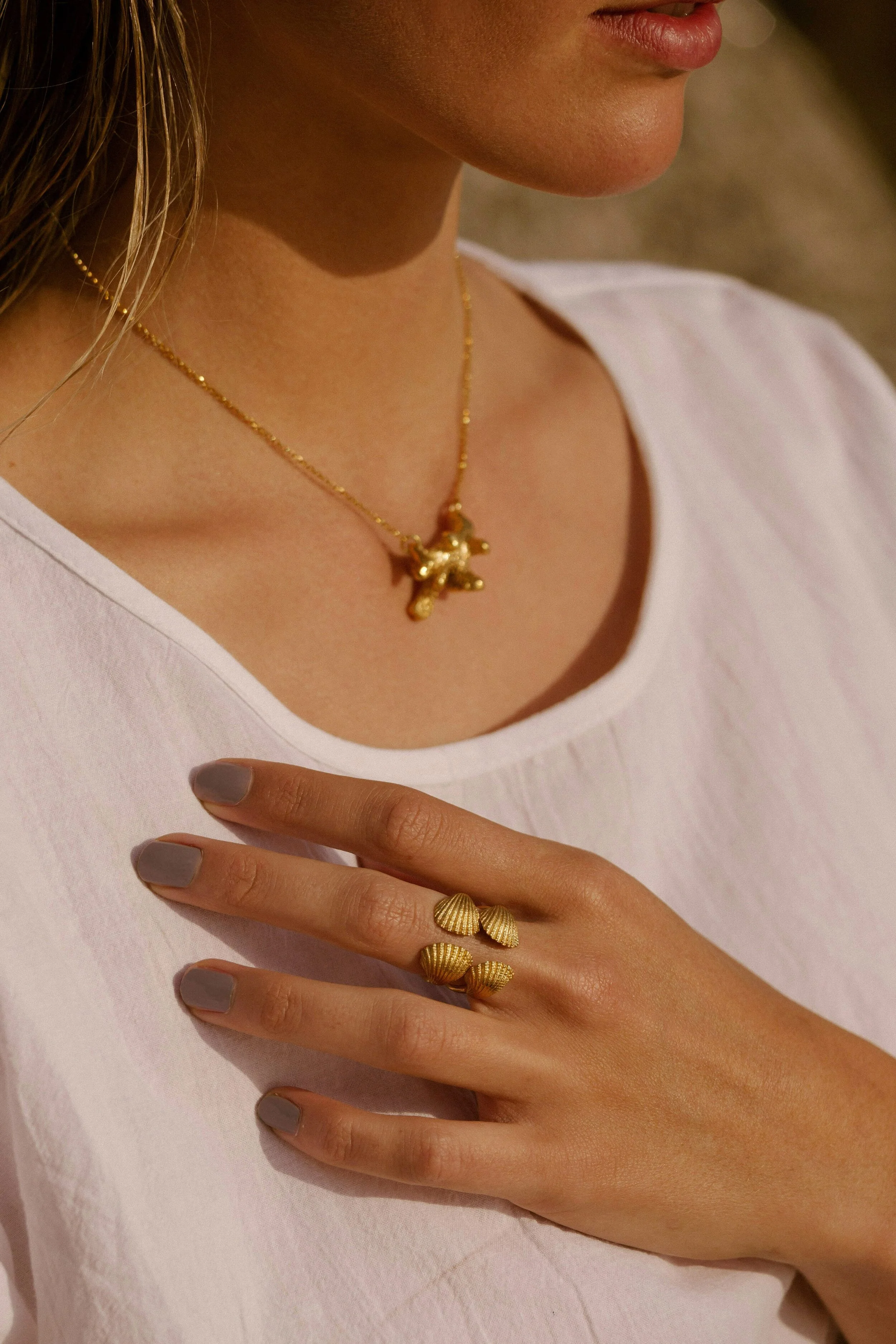 IN WATER - CARDITA SHELL RING — Atteya