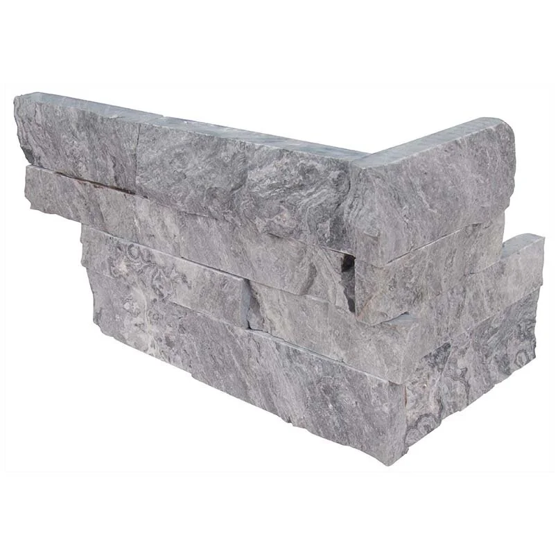 Glacial Grey Splitface 6x24 Stack Stone — STONE AVENUE