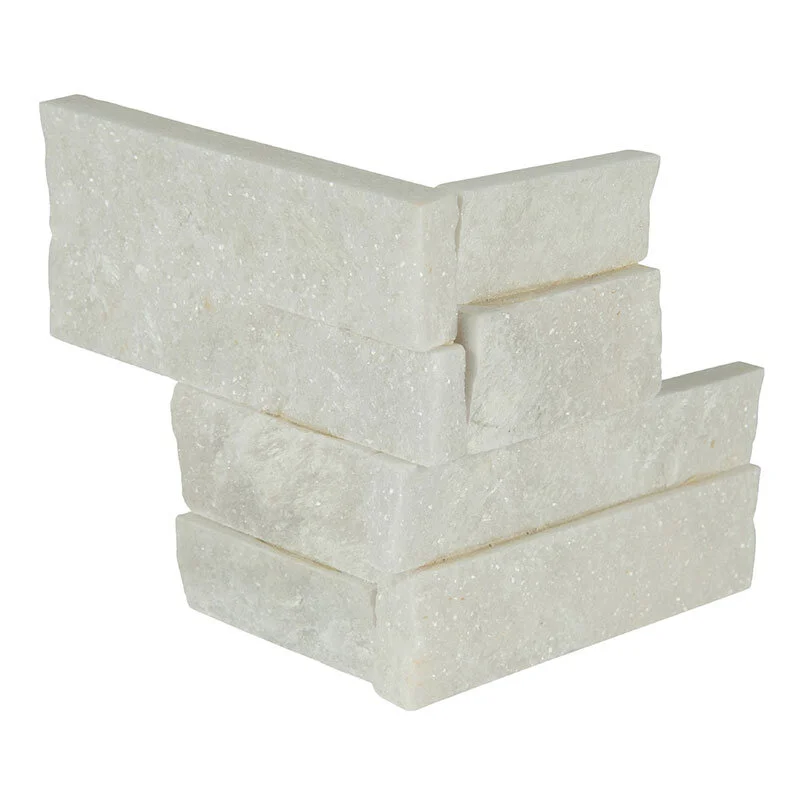 Arctic White Splitface 4.5x16 Mini Stack Stone — STONE AVENUE