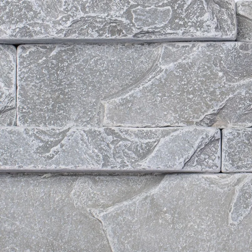Ocean Blue Quartzite Splitface 6x24 Stack Stone — STONE AVENUE