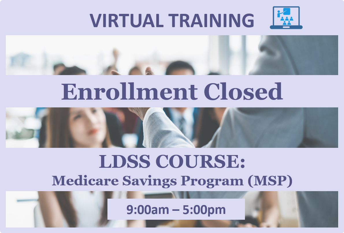 Medicare Savings Program (MSP) — NY Training Services