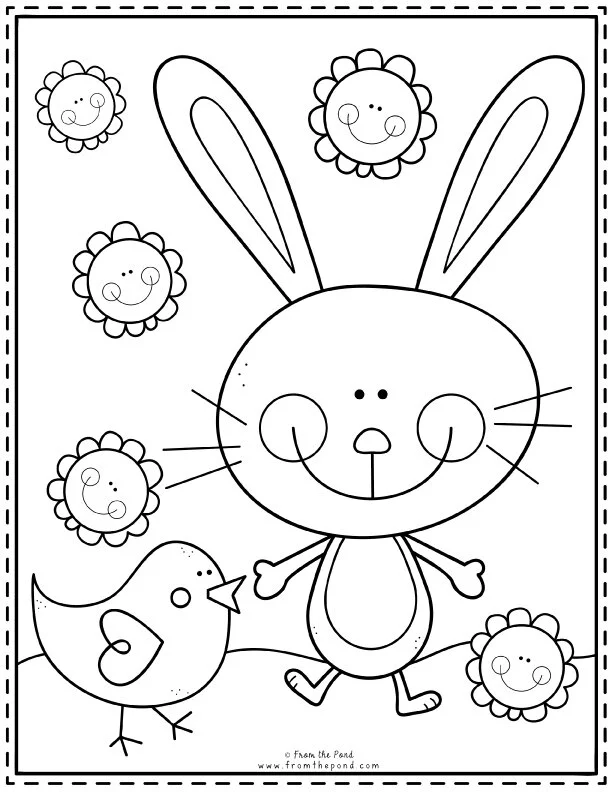 Spring Is Here Coloring Pages