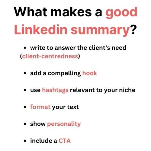 good Linkedin summary — linkedin blog