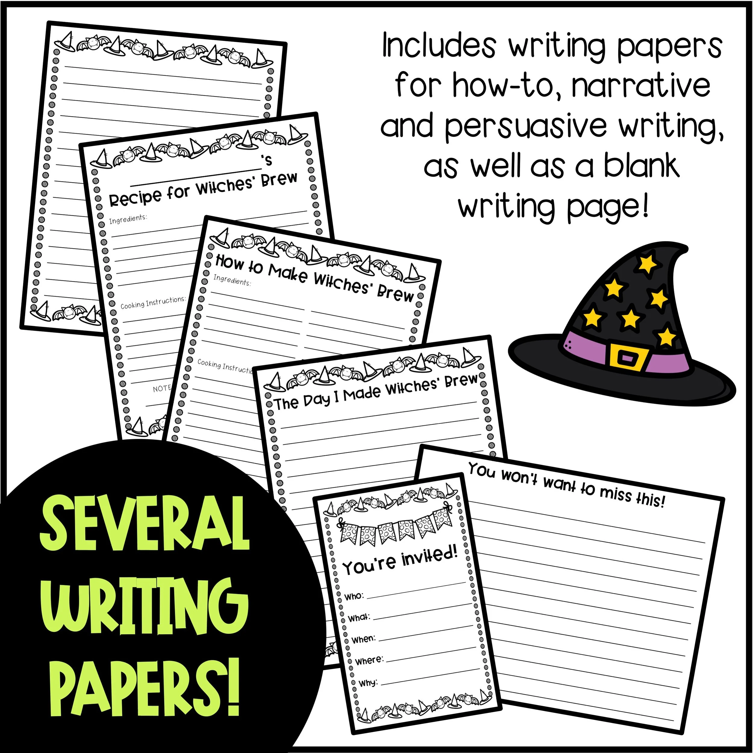 Halloween Writing Frame