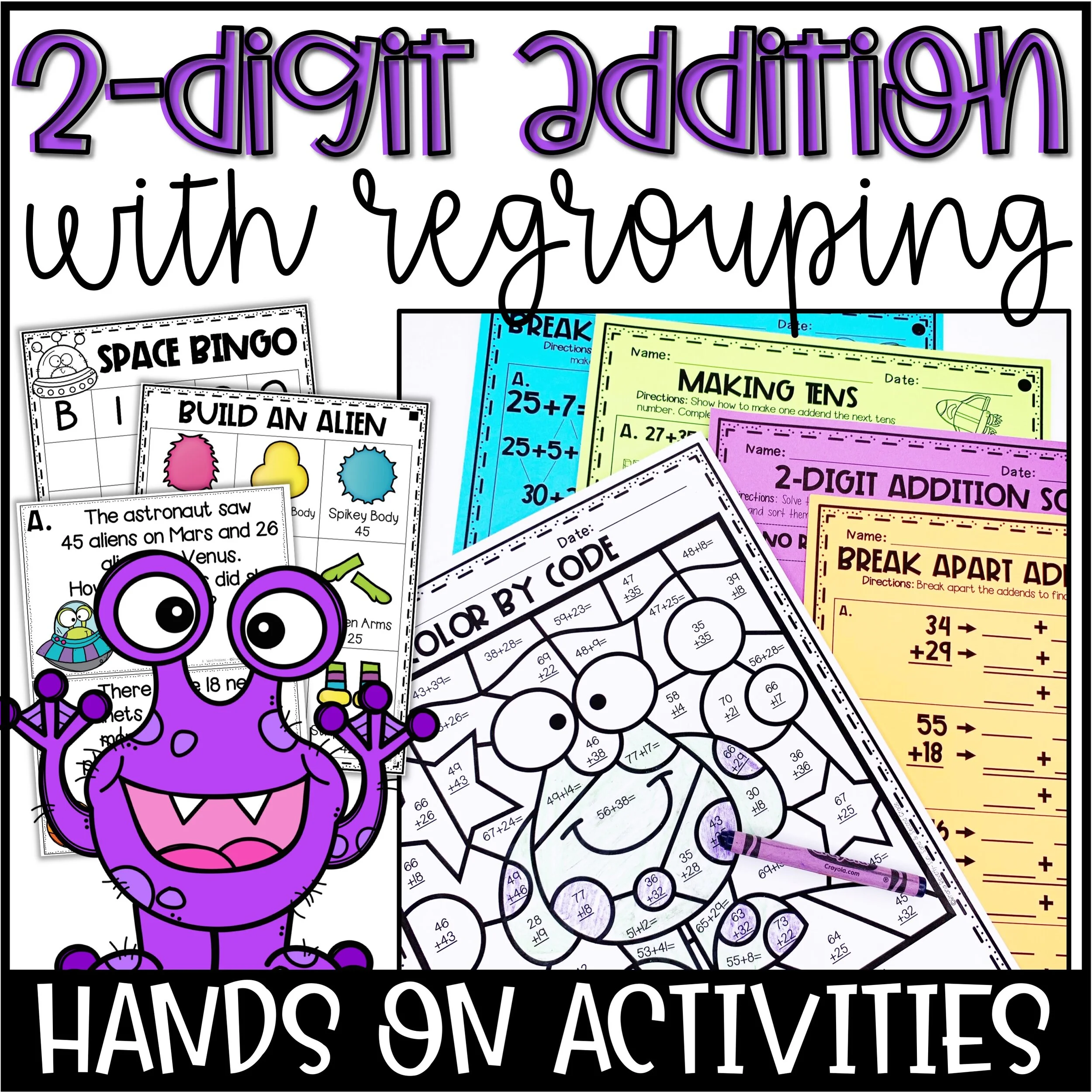 Addition With Regrouping Drawings