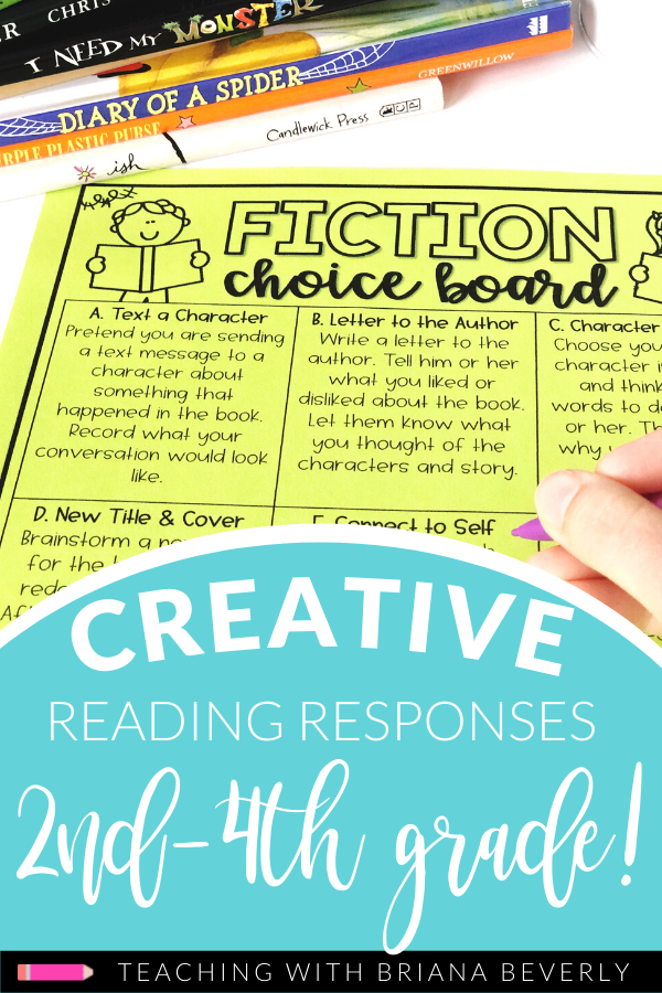 3 Creative Ways for Kids to Respond to Reading At Home — Teaching With ...
