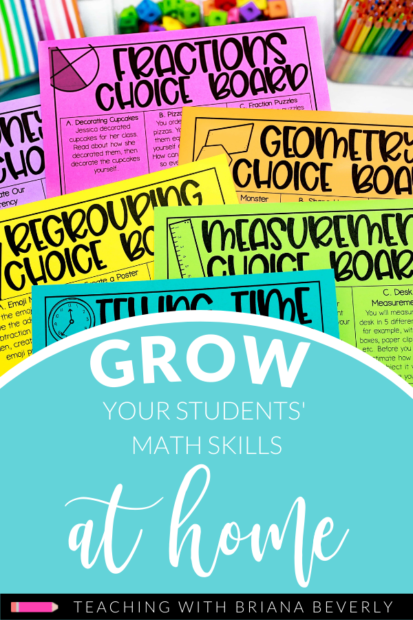 Grow Your Students' Math Skills from Home — Teaching With Briana Beverly