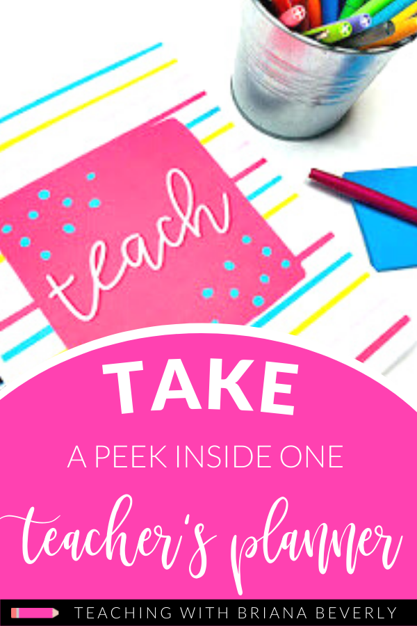Get Organized with a Custom Teacher Planner! — Teaching With Briana Beverly