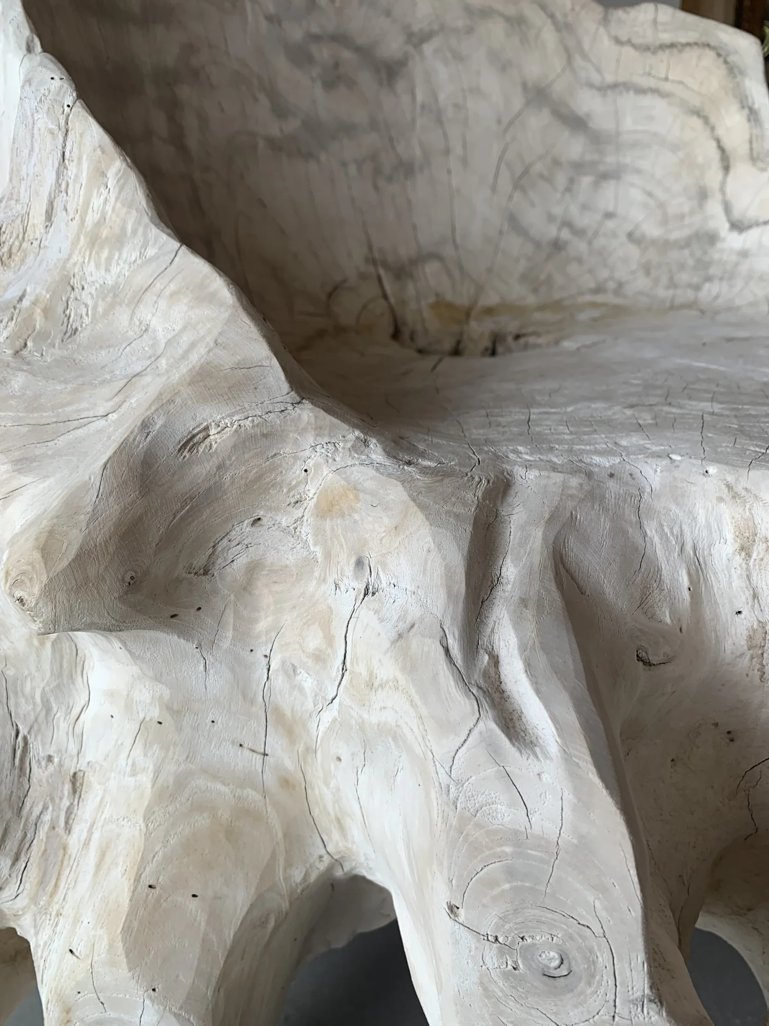 White Wooden Stool — Shabby Slips Austin Interiors