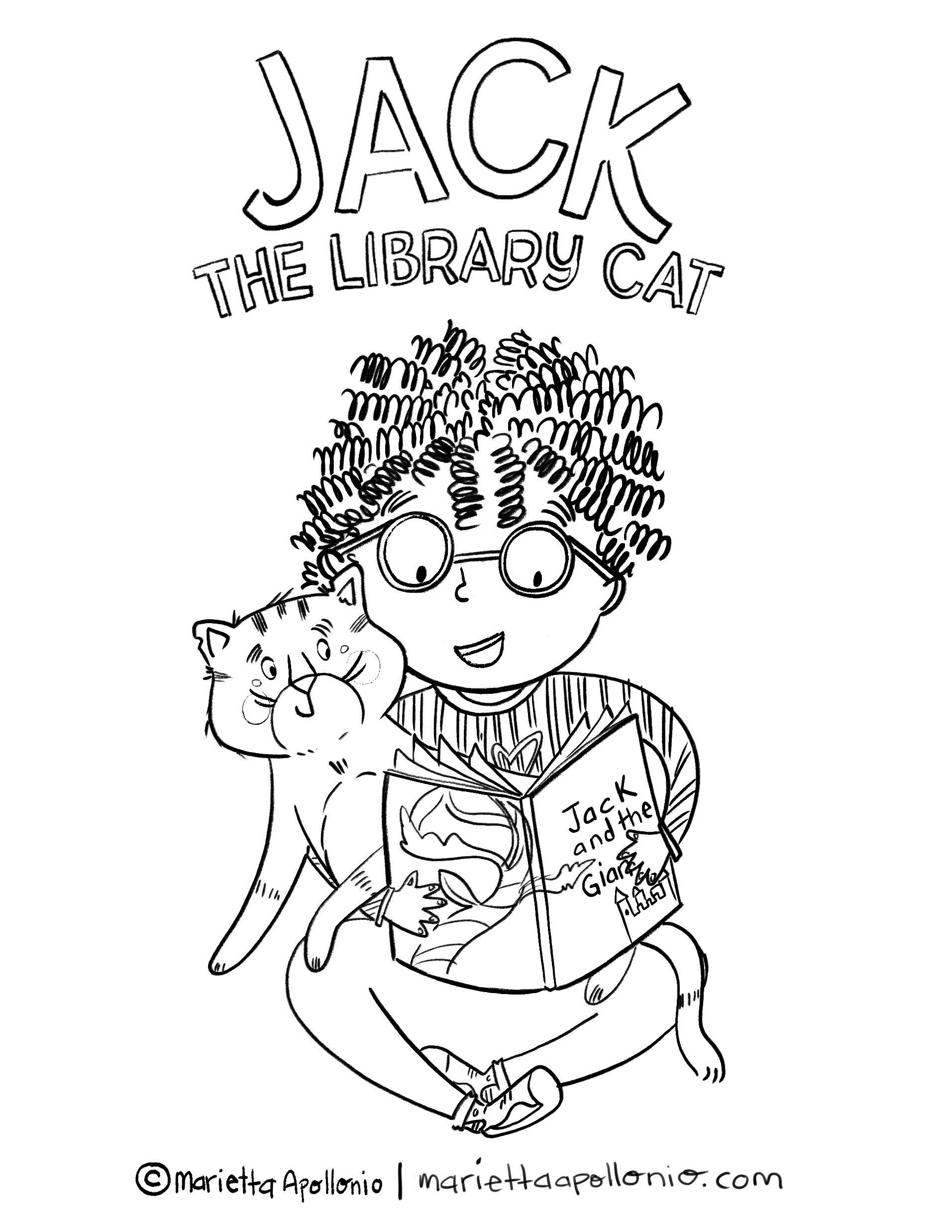 jack the library cat activities — marietta apollonio | author/illustrator