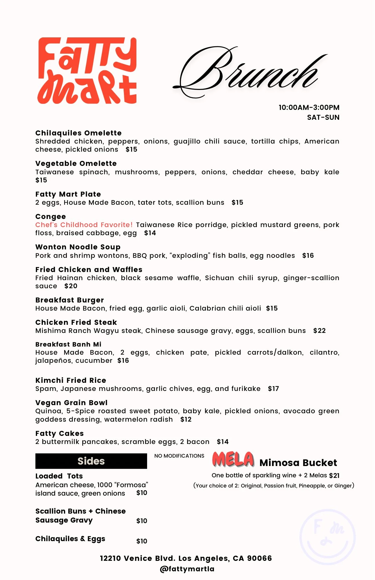 Menu 1 — FATTY MART