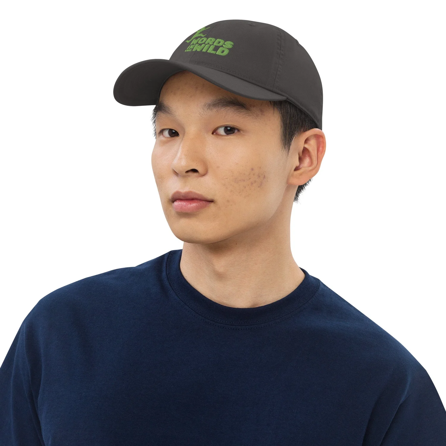 Black Baseball Cap Front