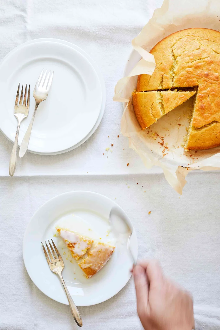 Lemon Labneh Cake with Lemon Elderflower Glaze — Peter Som