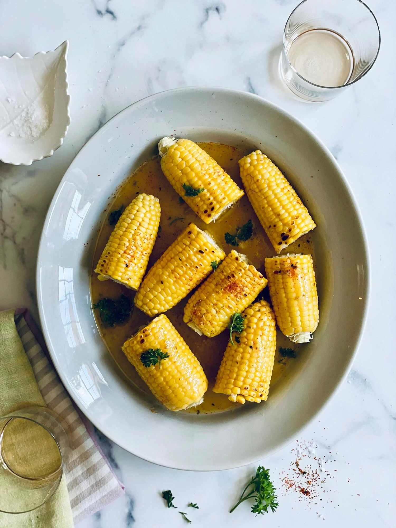 Fresh Corn with Togarashi Miso Maple Butter — Peter Som