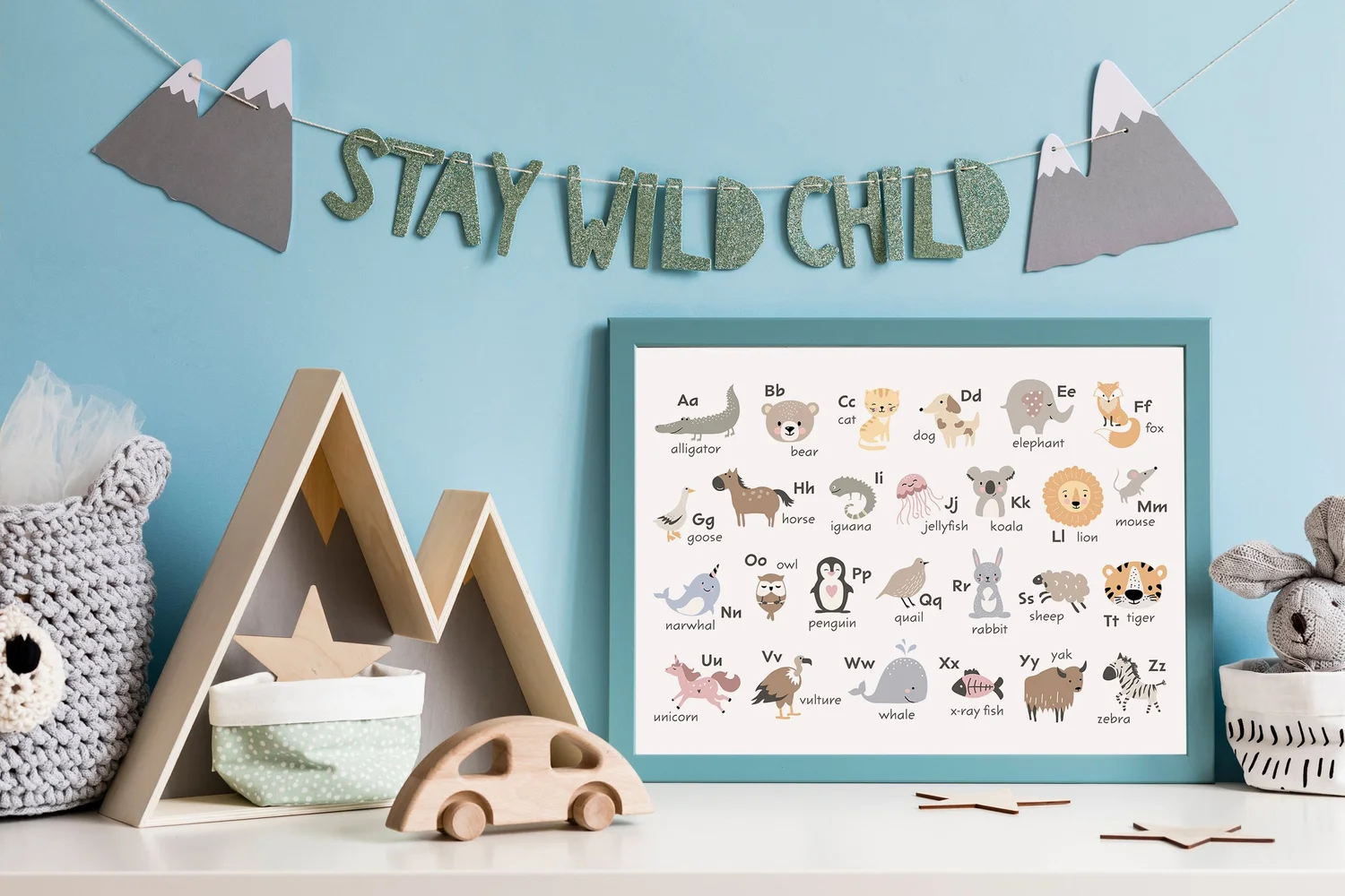 Alphabet Poster Nursery Wall Art
