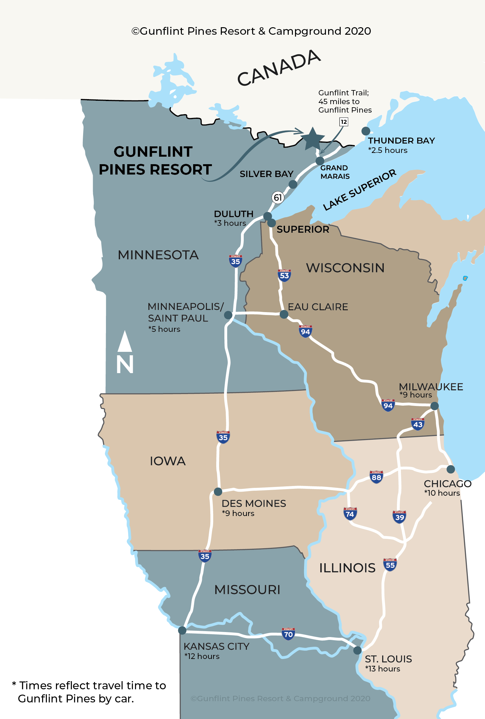 Driving Directions — Gunflint Pines