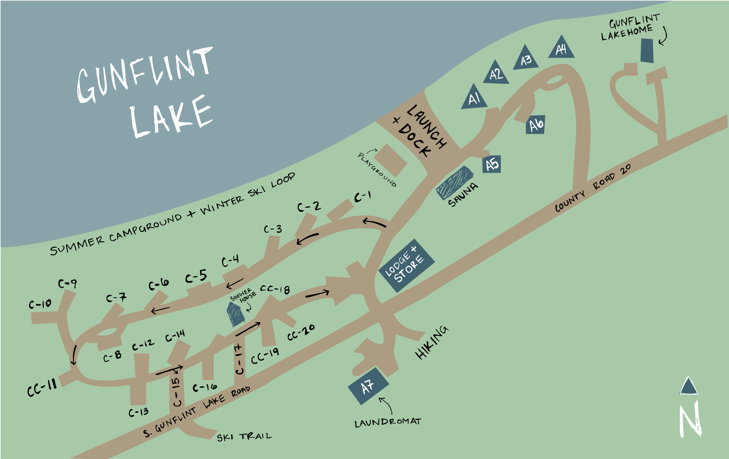 Property Map — Gunflint Pines Resort and Campground