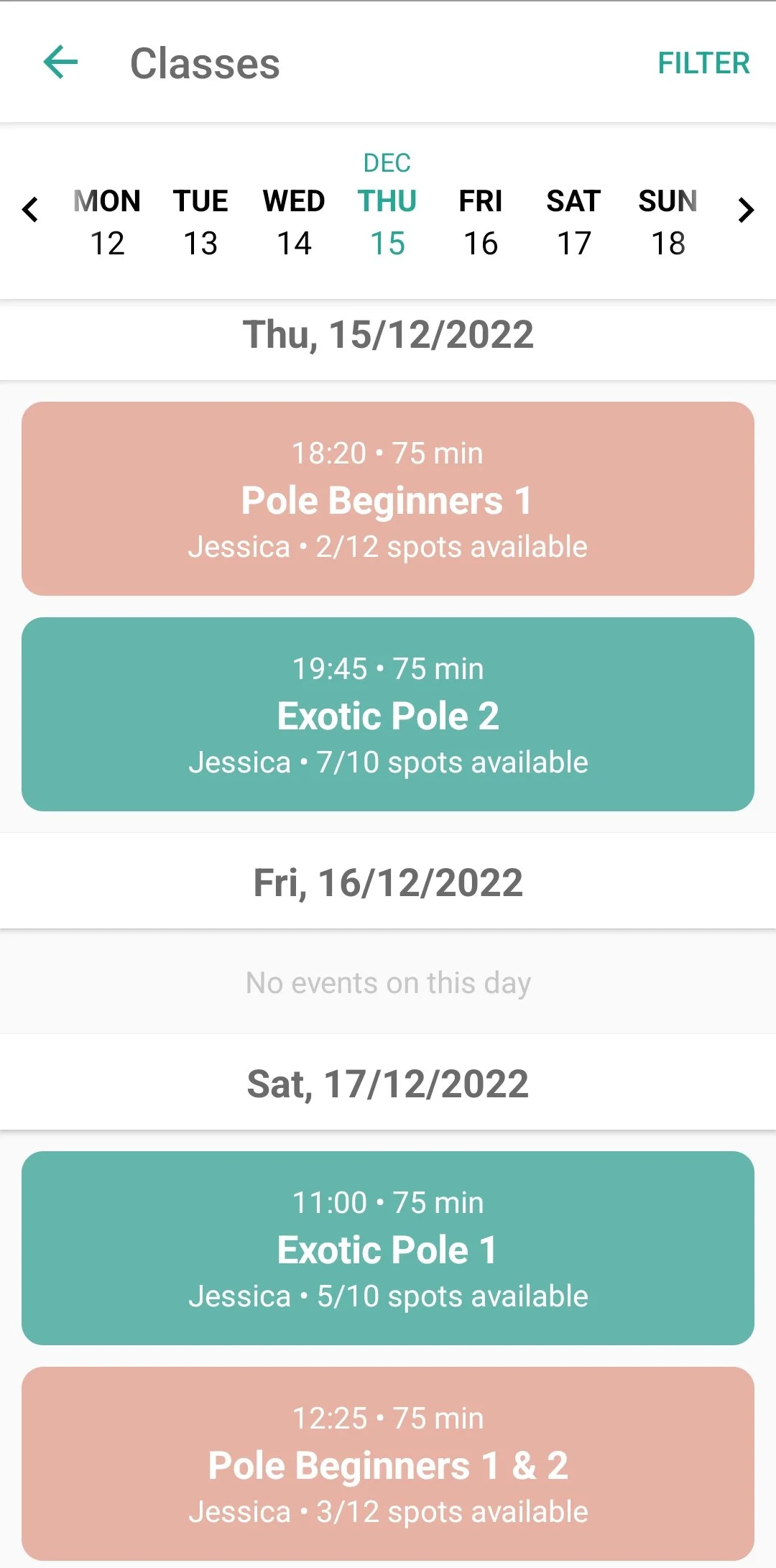 Schedule at The Pole Temple — The Pole Temple - Pole dancing classes ...