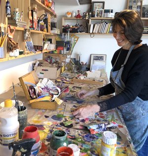 L'atelier — Anne Virlange, artiste