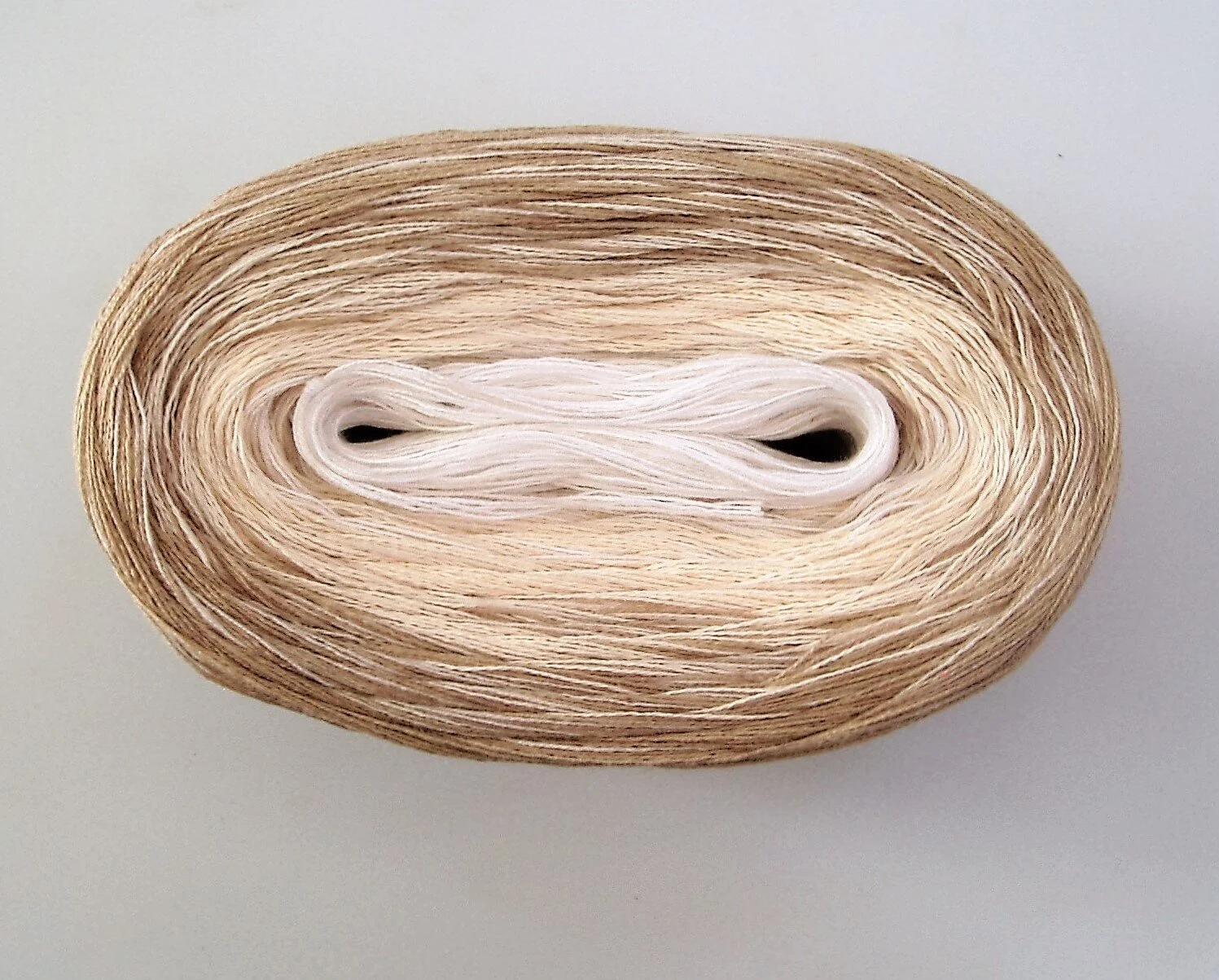 IVORY HEATHER | Sport Weight | Cotton yarn (100 gr /320 yards) — Wolle ...