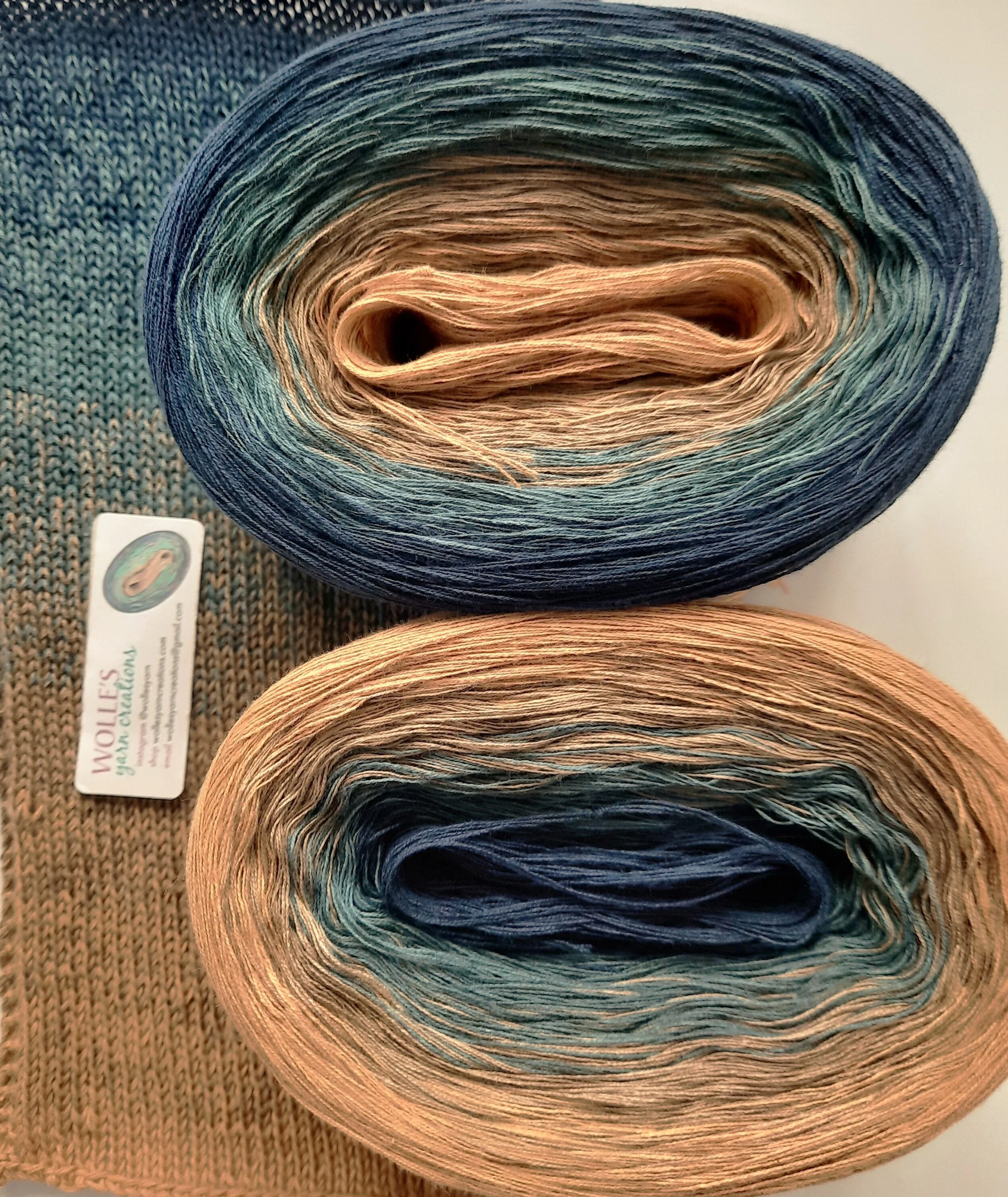 CUSTARD | 150 gr/720 yards | Color Changing Cotton yarn | Fingering ...