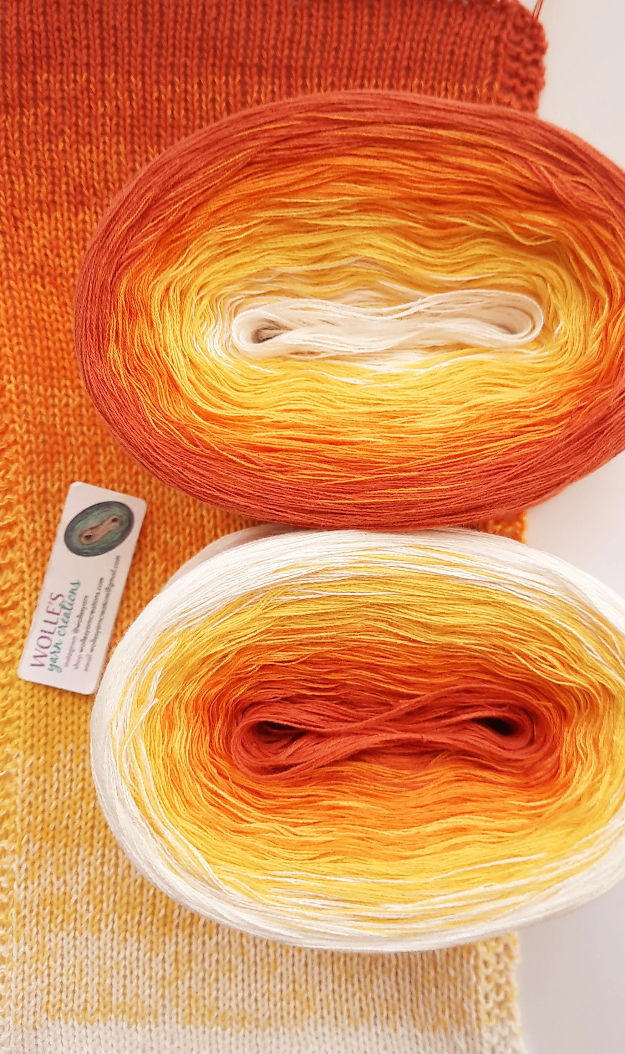 ZINNIA | Color Changing Cotton yarn | Fingering Weight — Wolle's Yarn ...