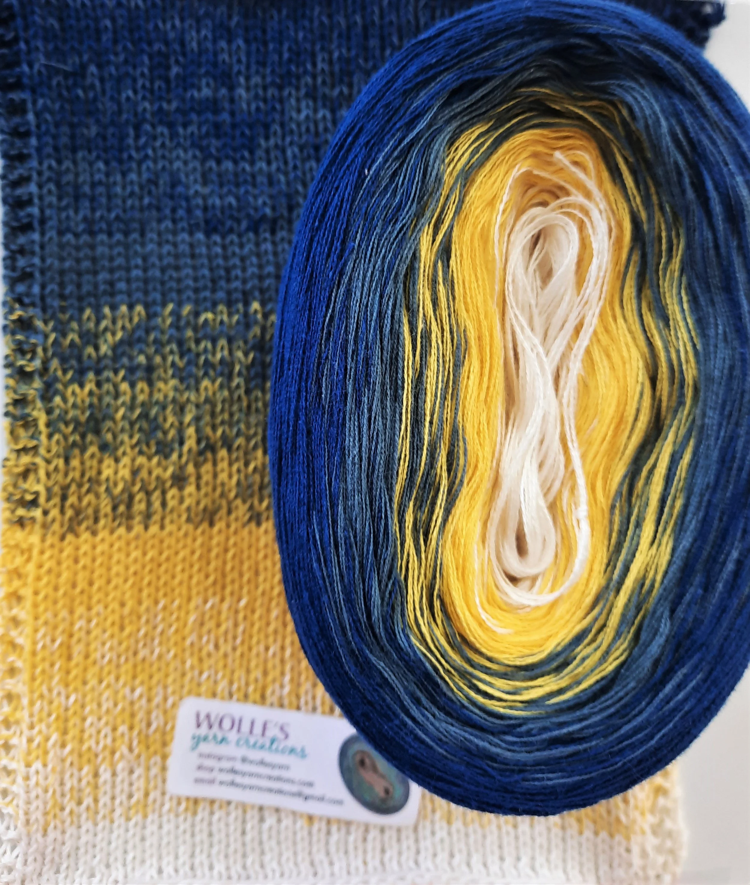 ZINNIA | Color Changing Cotton yarn | Fingering Weight — Wolle's Yarn ...