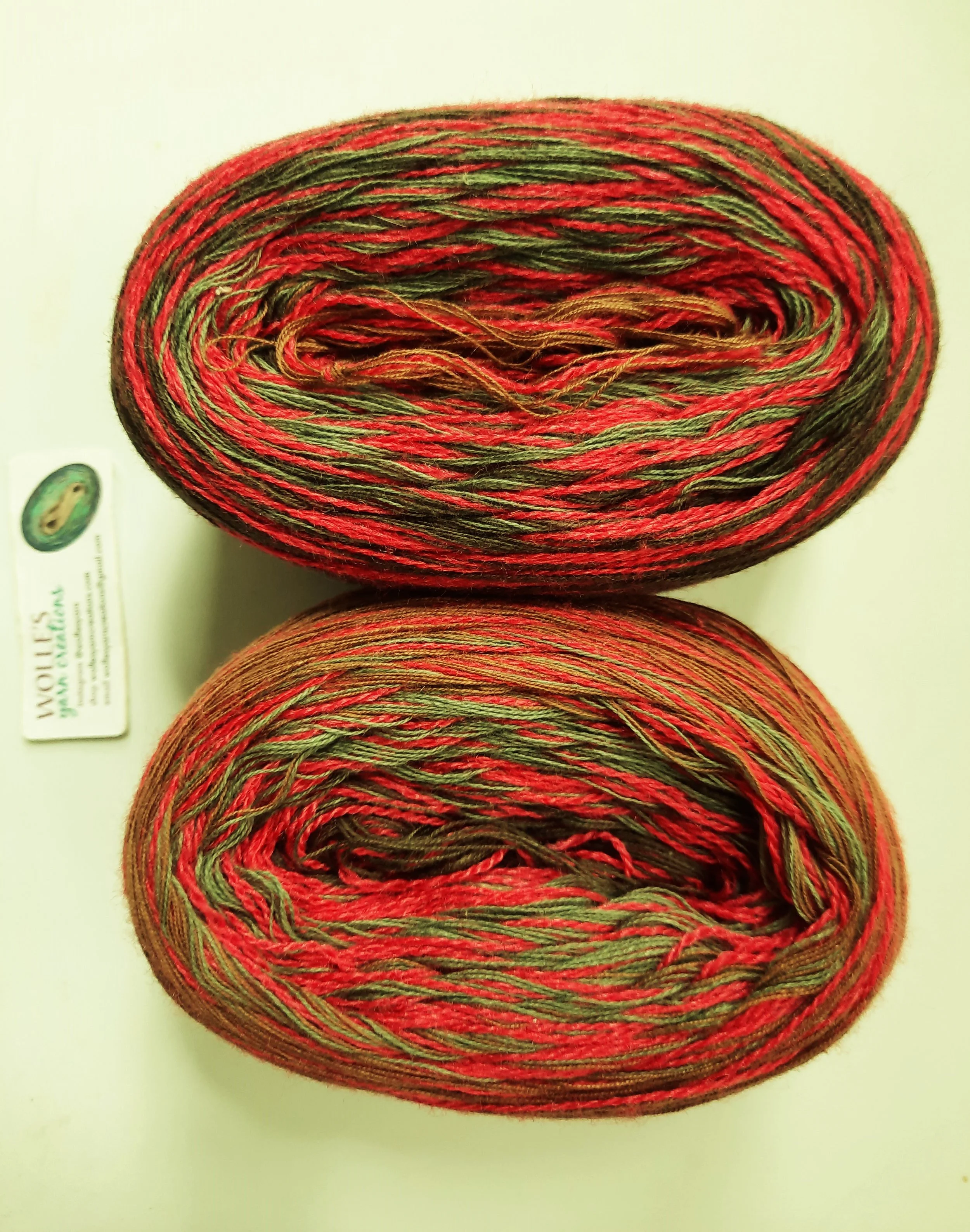 GREEN MEDLEY | Cotton-Silk-Merino yarn | 320 yards/100 gr | Sport ...