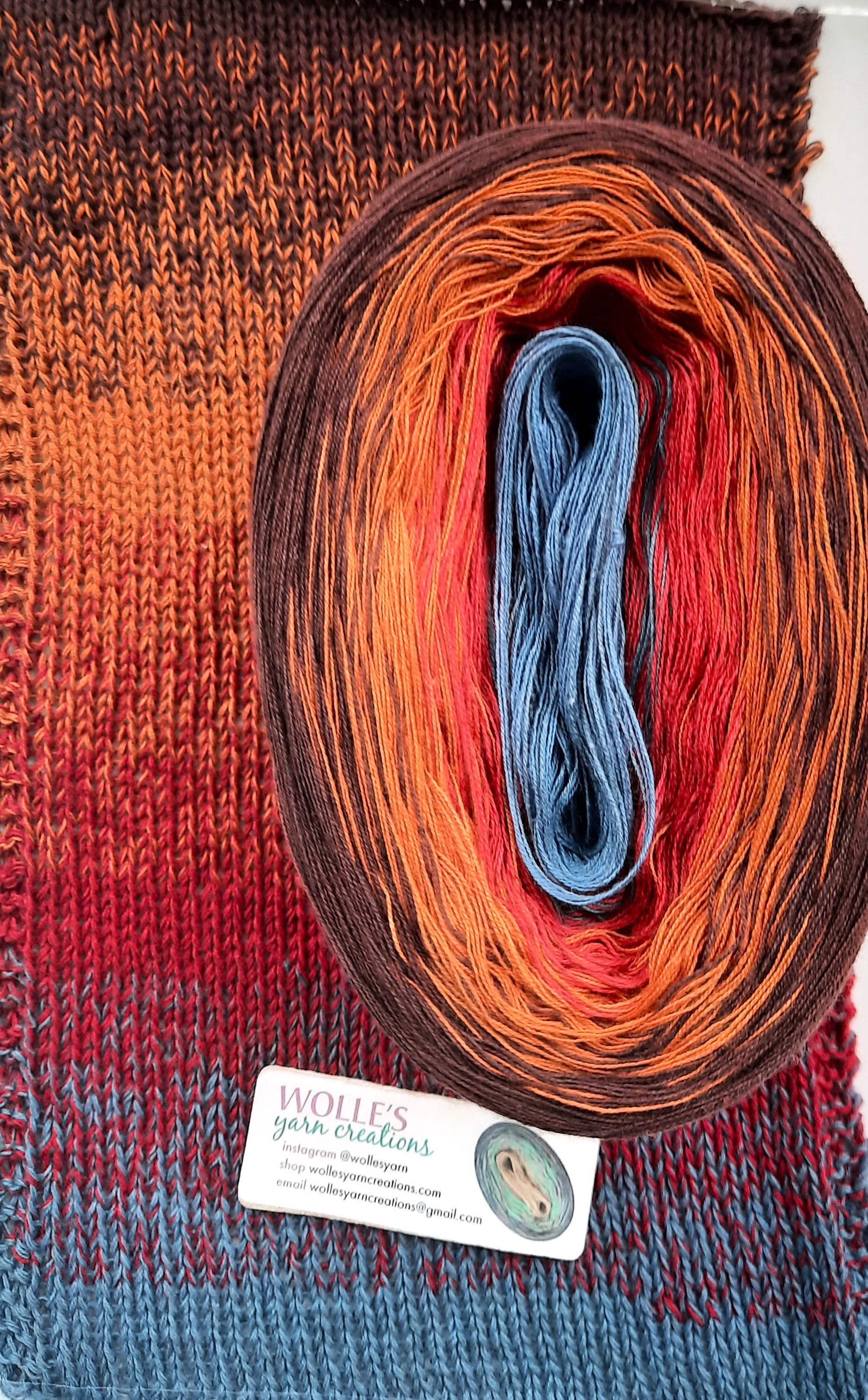 SUNSET, gradient yarn for knitting and crocheting — Wolle's Yarn Creations
