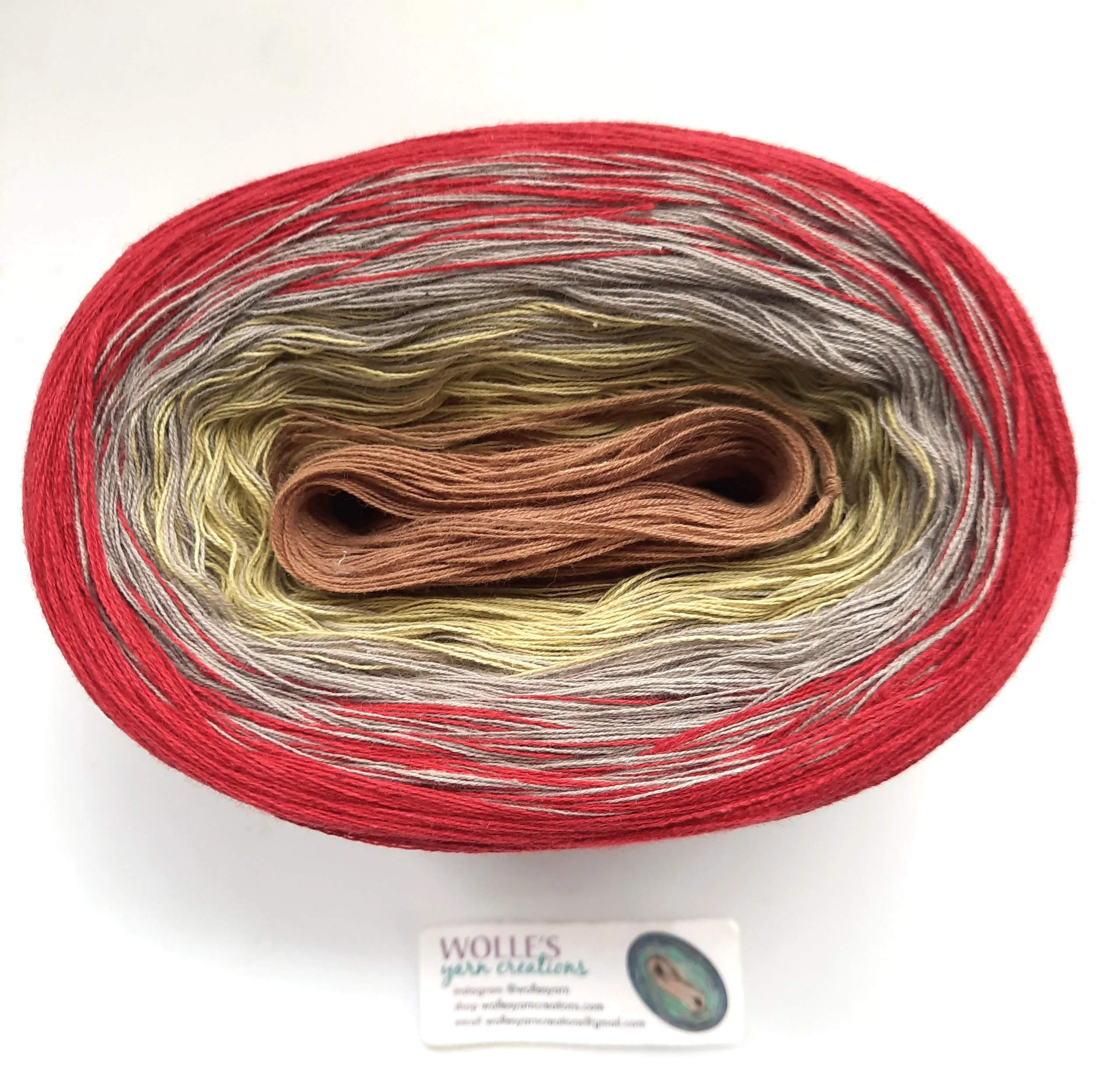 Strawflower, gradient cotton yarn for knitting and crocheting — Wolle's ...