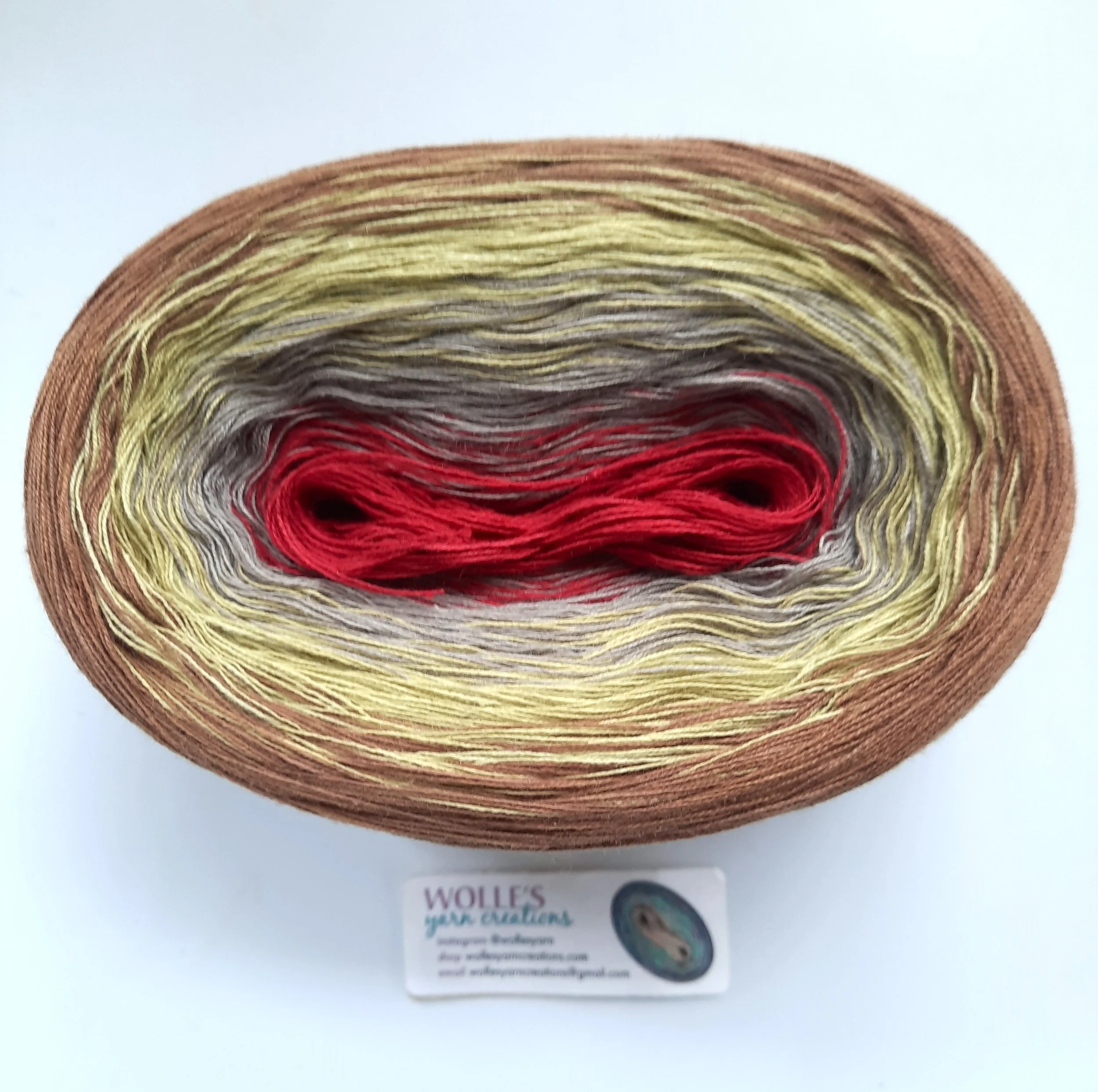 Strawflower, gradient cotton yarn for knitting and crocheting — Wolle's ...