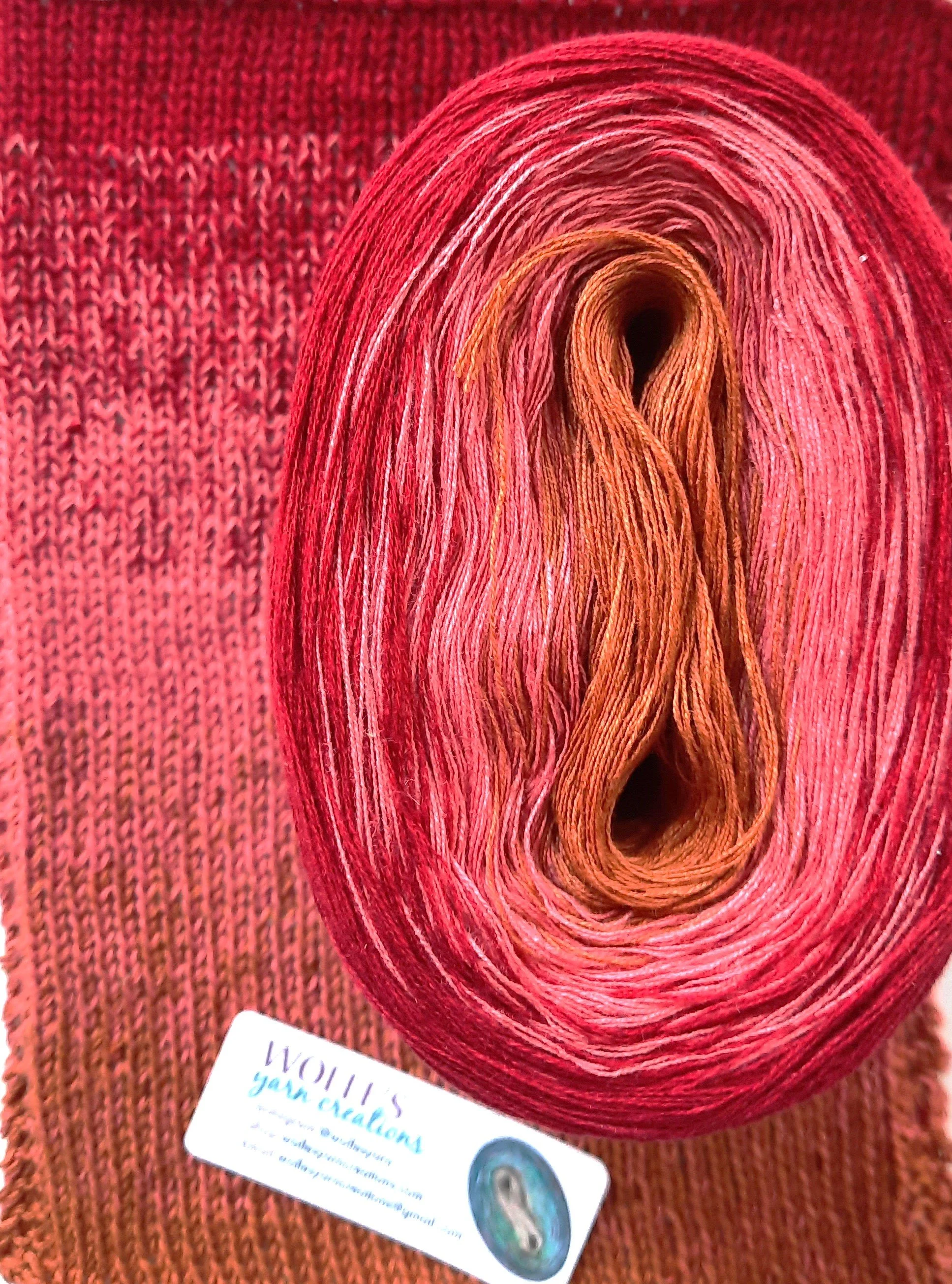 RUBY - Skin-soft gradient knitting yarn — Wolle's Yarn Creations
