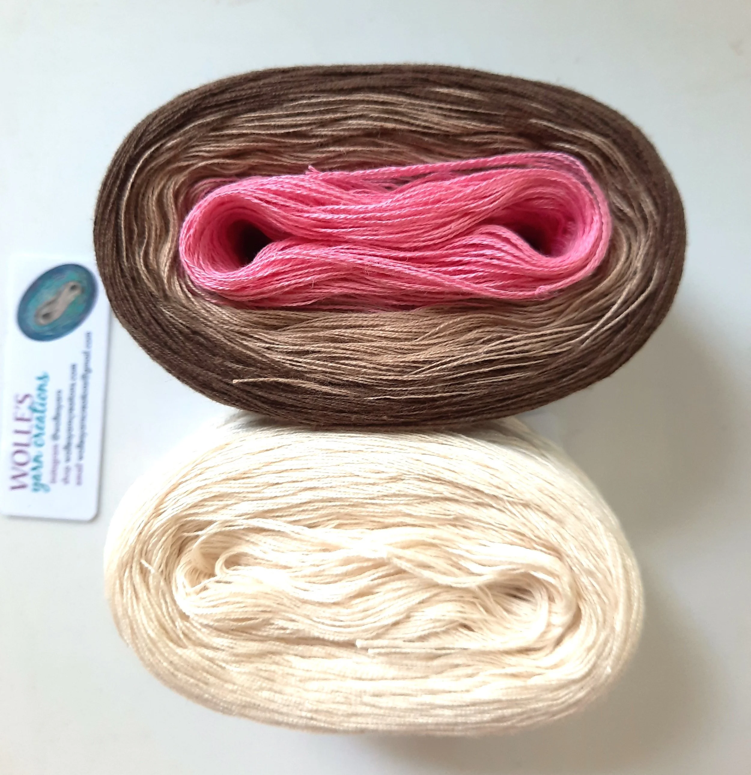 Kit: PIMIENTO + NAVY | 2 x 50 gr | Cotton Yarn | Fingering Weight ...