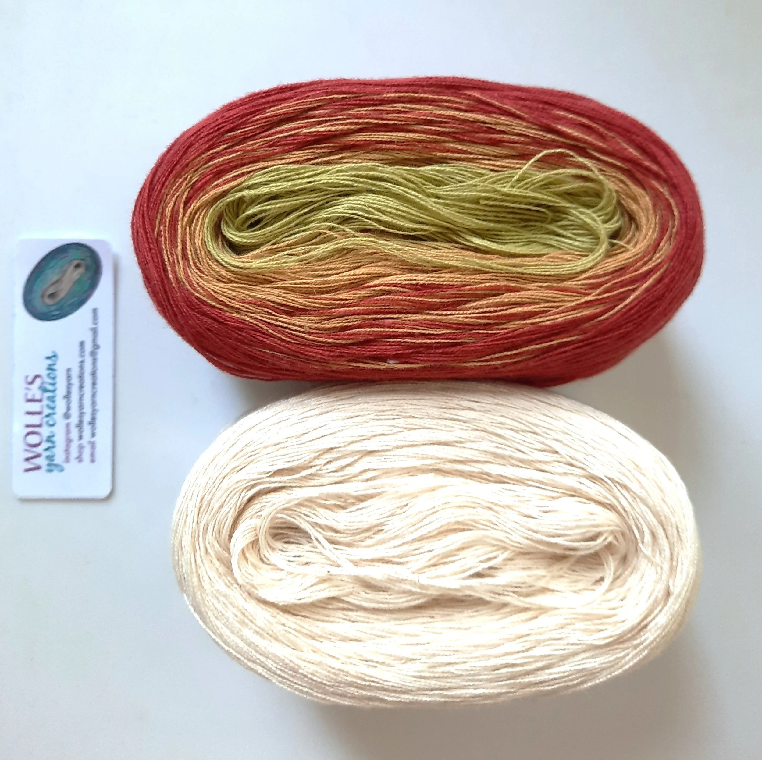 Kit: SUNNY MEDLEY + NATURAL | 2 x 50 gr | Cotton Yarn | Fingering ...