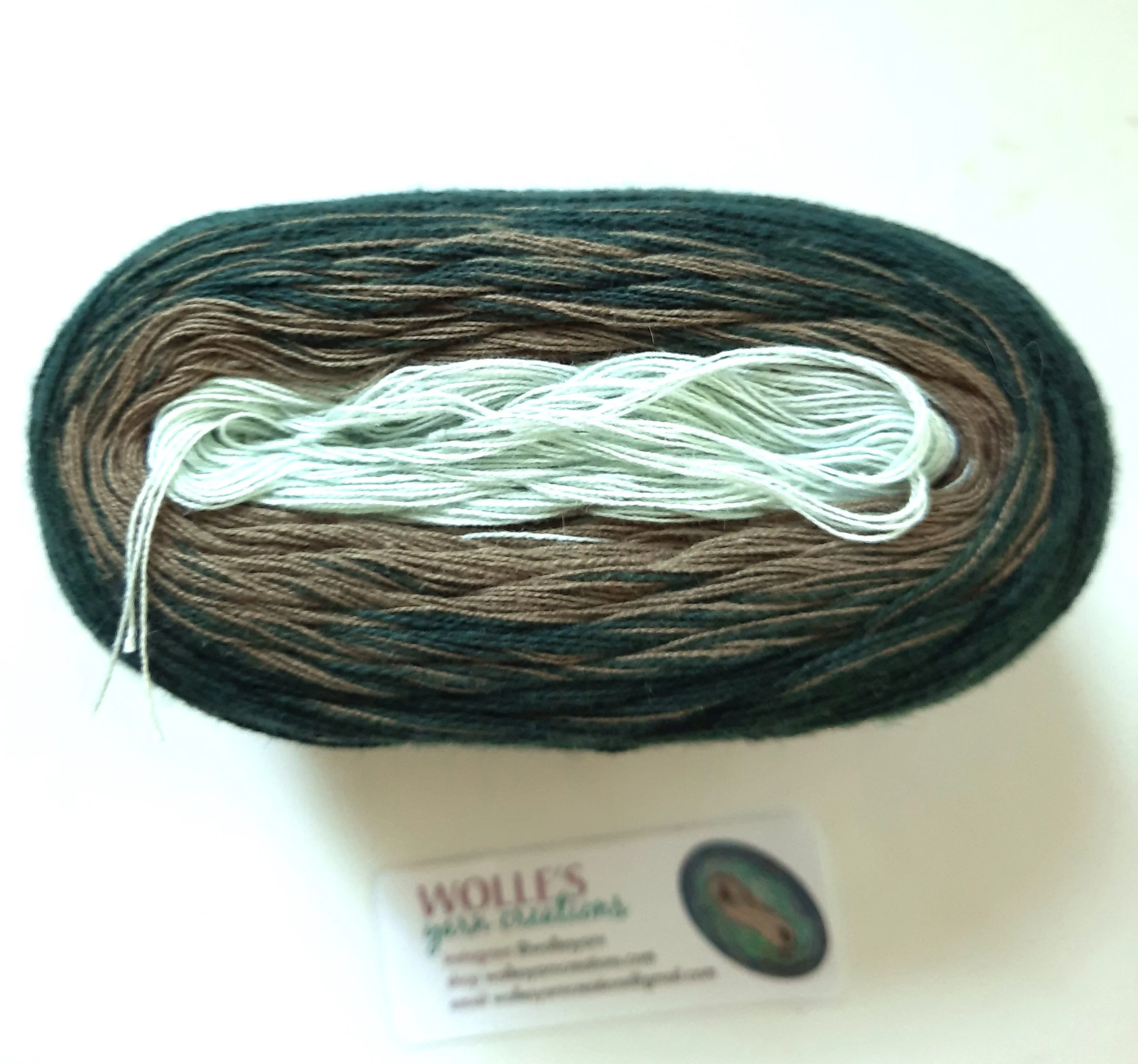 Kit: FIR + GREEN | 2 x 50 gr | Cotton Yarn | Fingering Weight — Wolle's ...