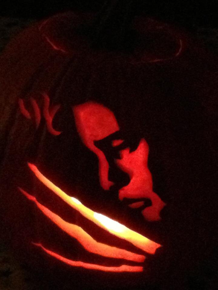 Edward Scissorhands Pumpkin Stencil
