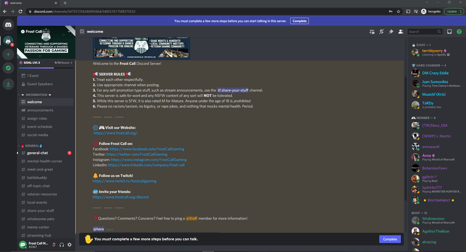 Discord How-To | Join Our Community today! — Frost Call
