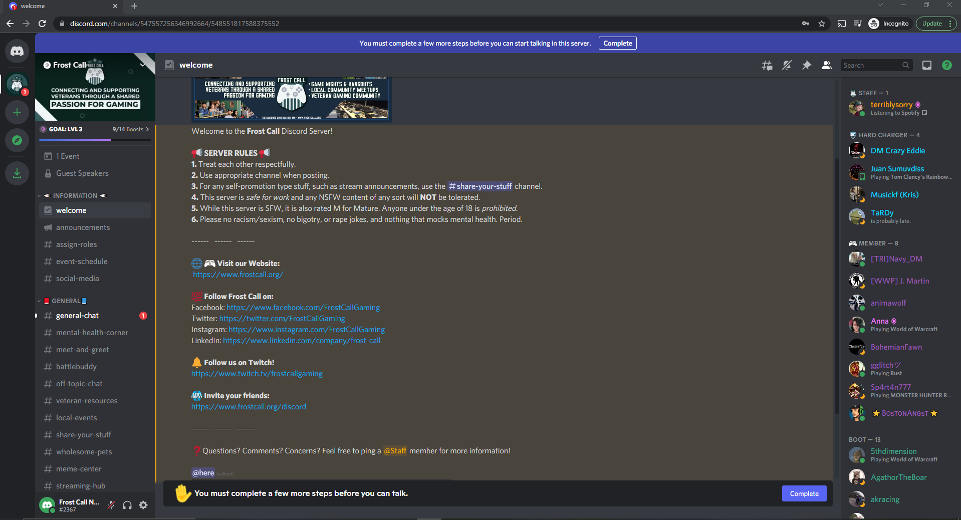 Discord How-To | Join Our Community today! — Frost Call