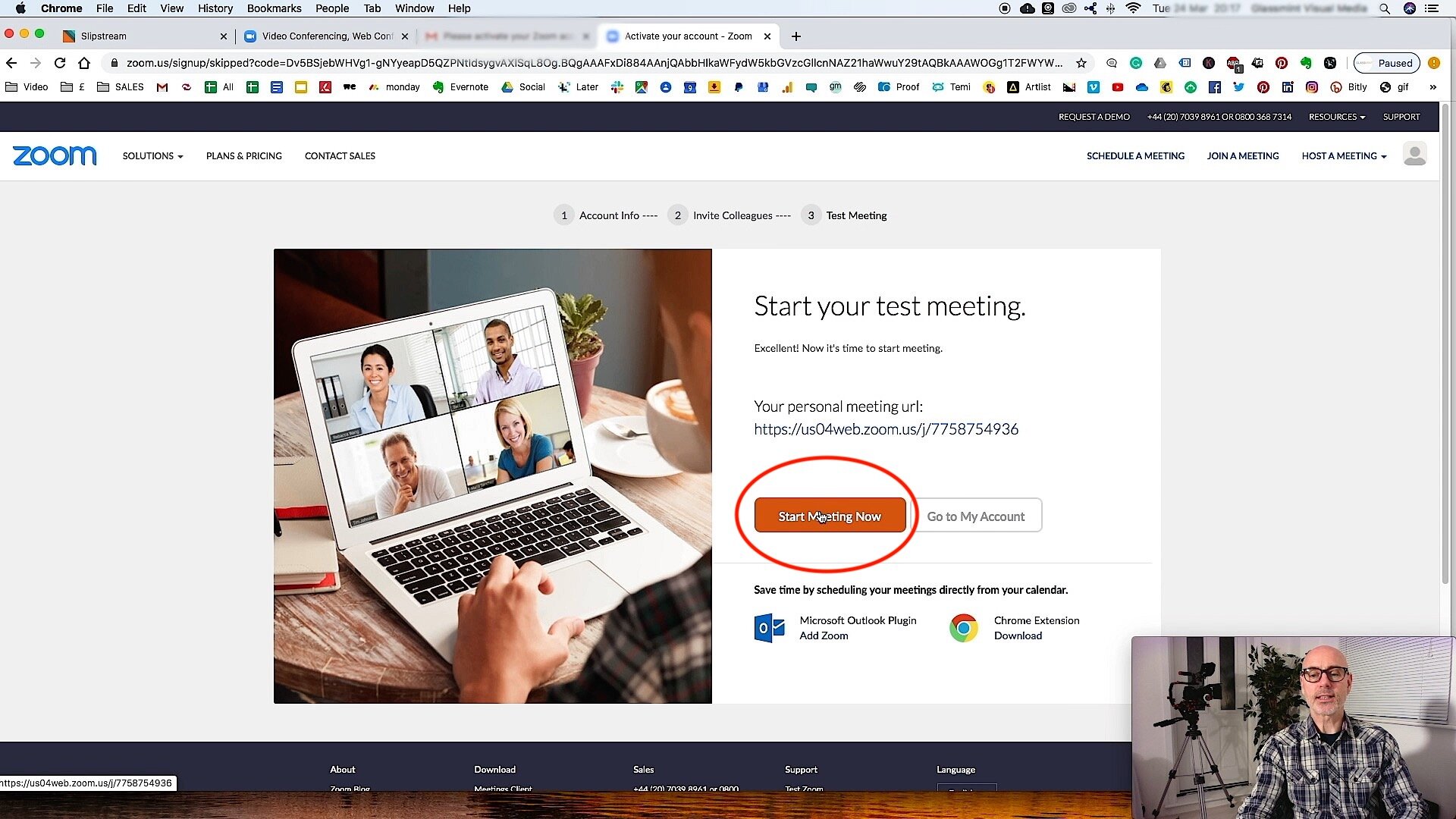 Quick start guide to setting up a Zoom video conference call ...