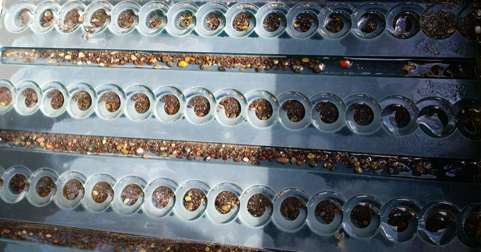 Vortex Drop Riffle (VDR) Rubber Mats (for sluices and highbankers ...