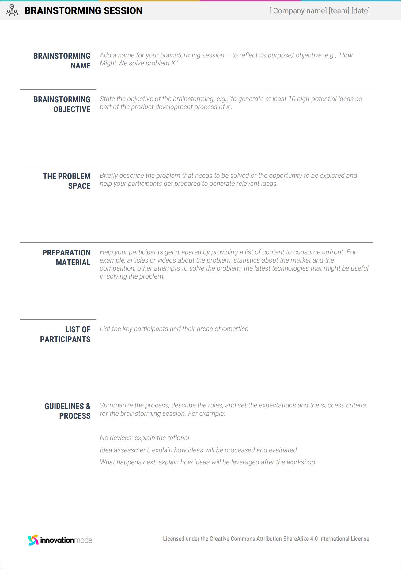 The innovation Toolkit 2.0 – empower your team | Innovation Mode