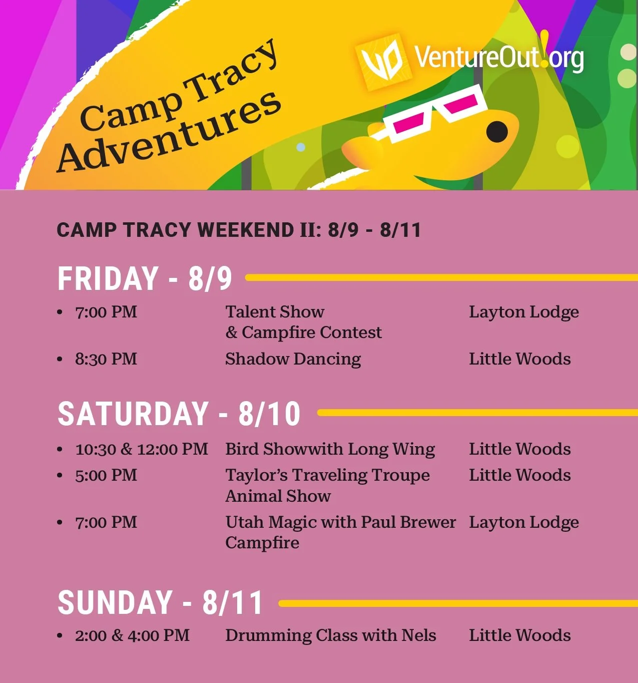VO! Camp Tracy Adventures — Venture Out! Life's Better Outdoors