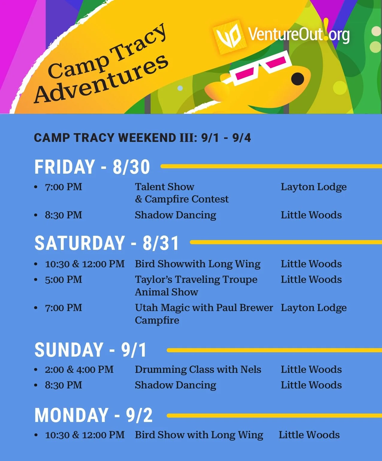 VO! Camp Tracy Adventures — Venture Out! Life's Better Outdoors