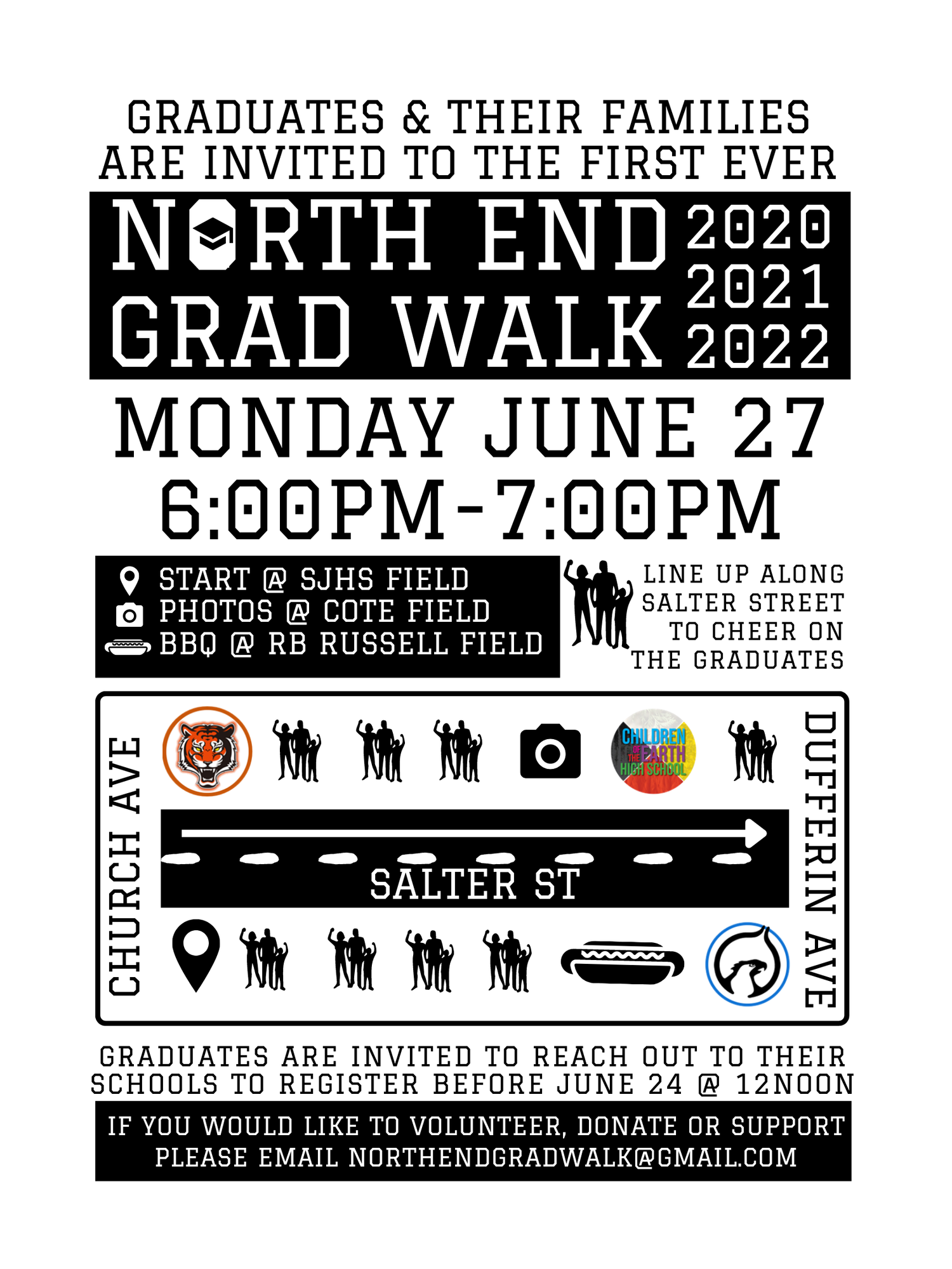 North End Grad Walk 2022 — Michael Redhead Champagne